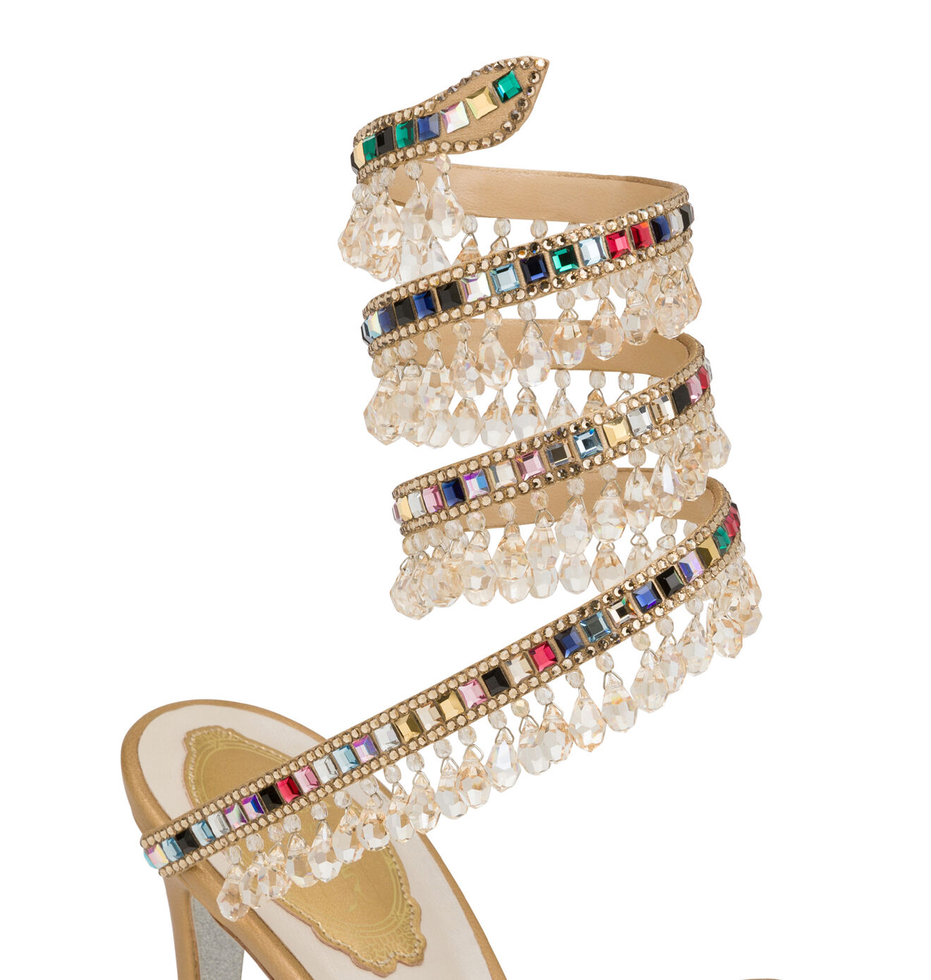 Sandales Sandale Chandelier Rose Cuivre Avec Cristaux 105 en Doré pour ...