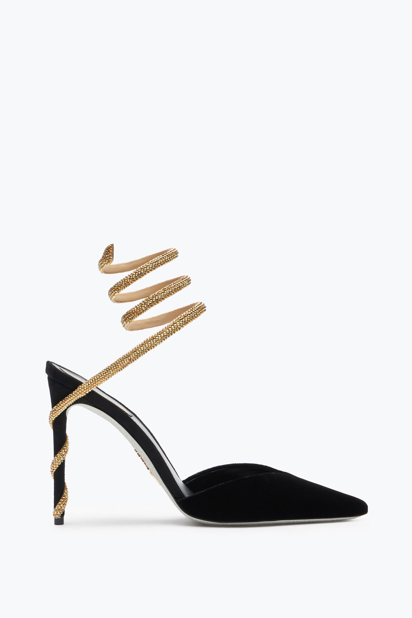 Margot Black And Gold Pump 105 Pumps in Black for Women | Rene Caovilla®