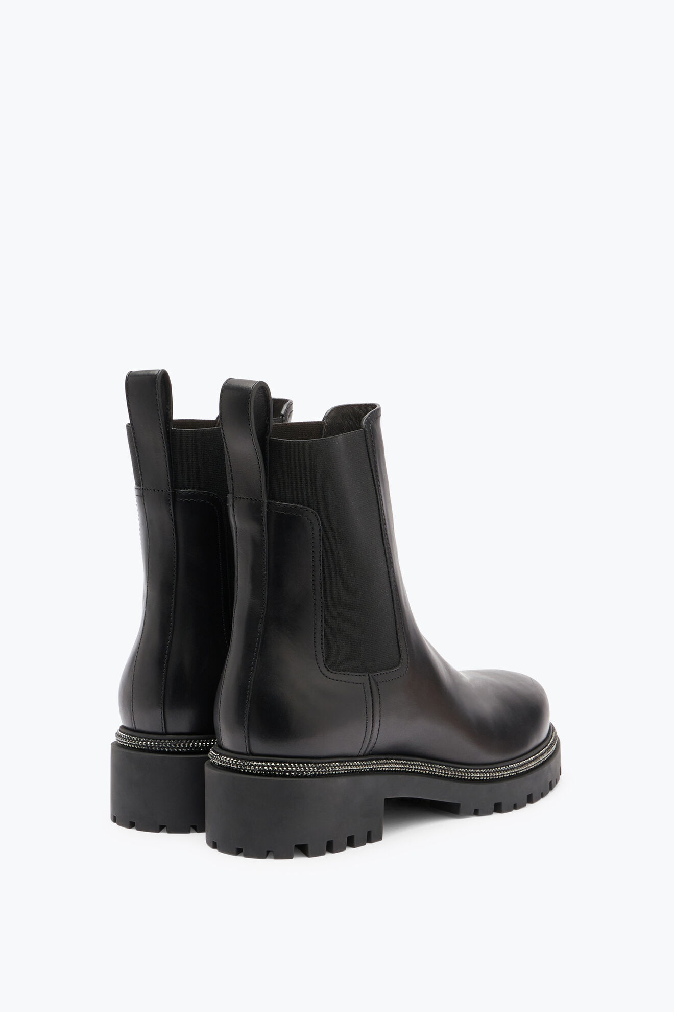 Black Leather Ankle Boots Bika Boots in Black for Women | Rene Caovilla®