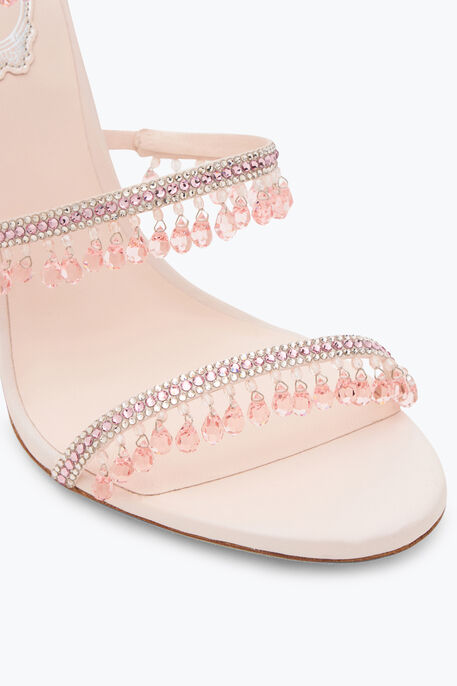 Jeweled Chandelier Powder Pink Sandal 105 | René Caovilla®
