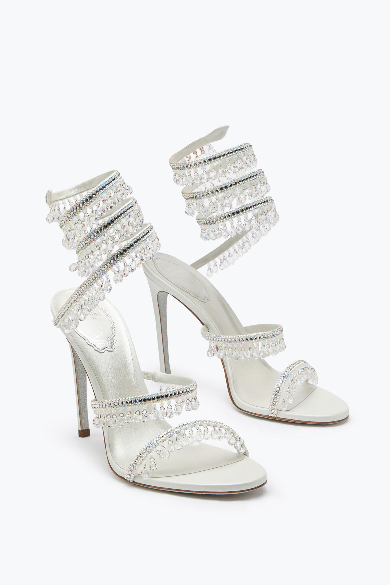 Sandalias Elegantes Nocturnas Chandelier Sandalias en Gris para Mujer ...