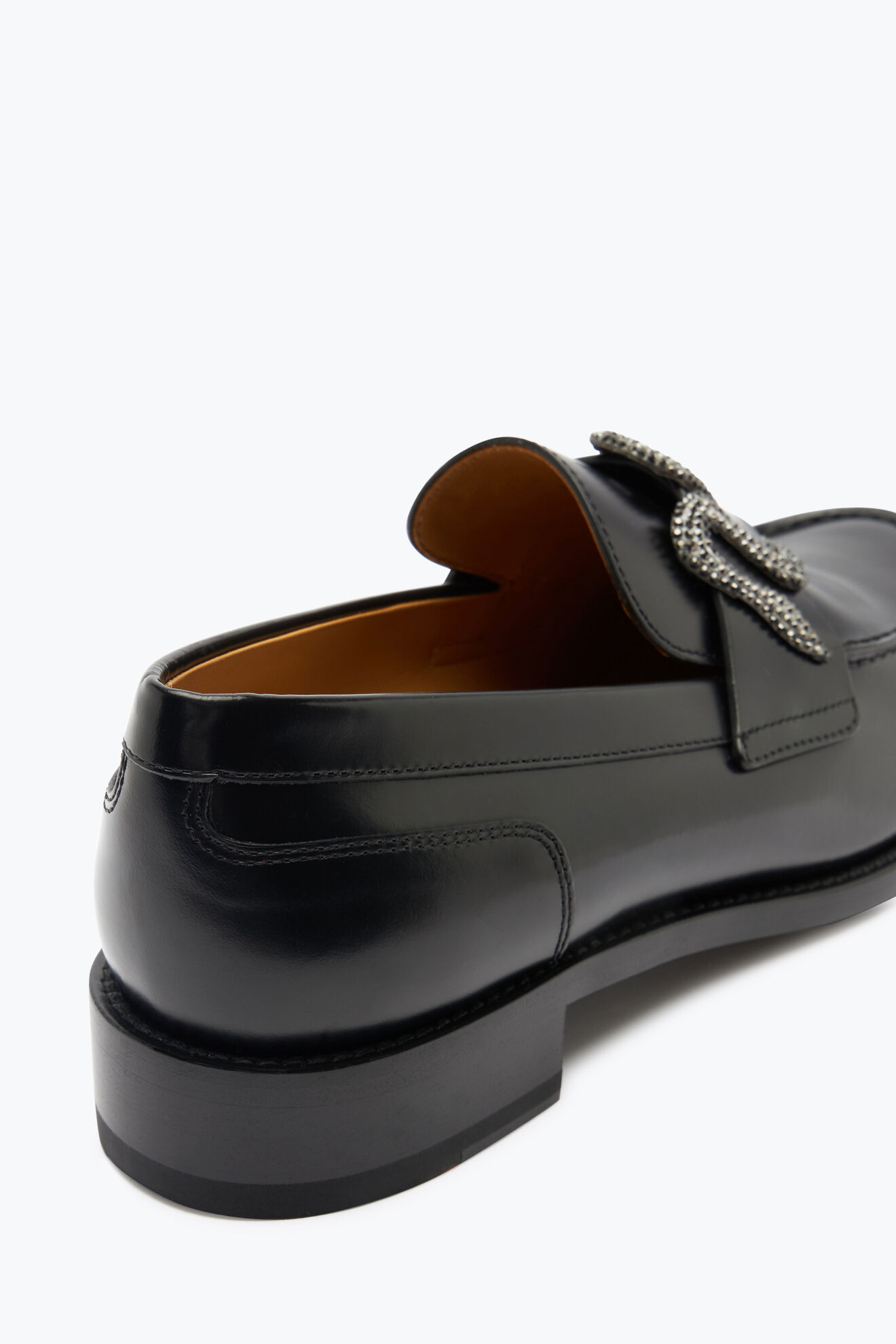 Morgana Black Loafer With Black Matte Crystal 20 Ballerinas & Loafers ...