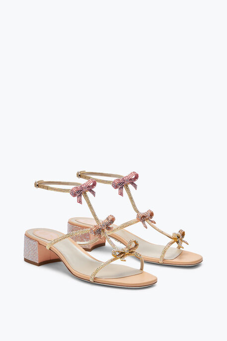 Caterina Sandale in Pfirsich 35 Sandalen in Pink für Damen | Rene Caovilla®