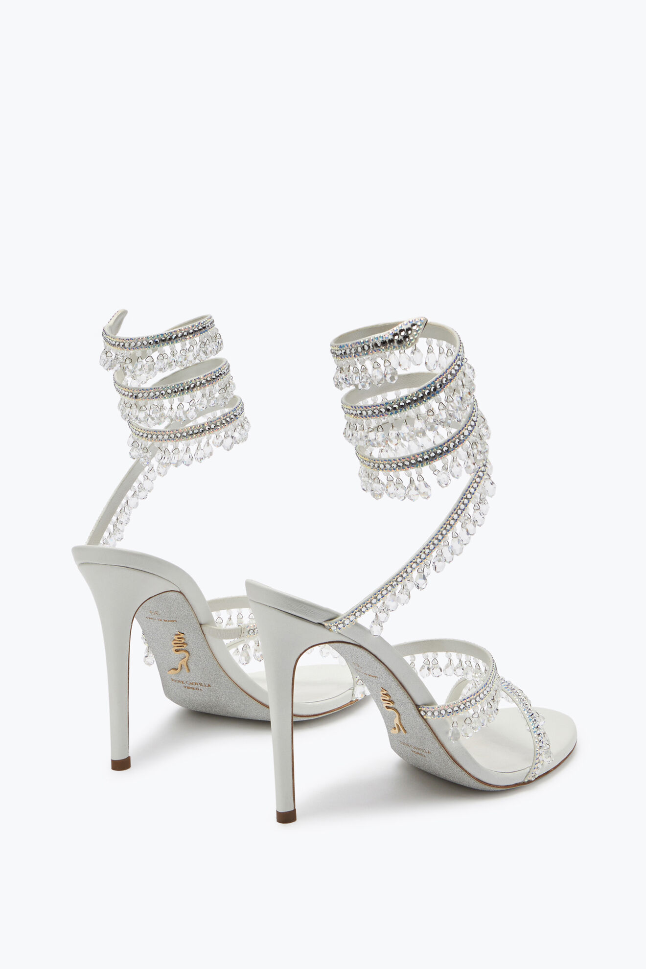 Sandalias Elegantes Nocturnas Chandelier Sandalias en Gris para Mujer ...